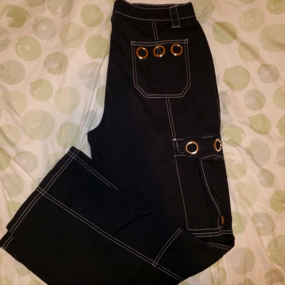 Hot Topic | Pants & Jumpsuits | Euc Hot Topic 1 Black Grommet Hardware ...